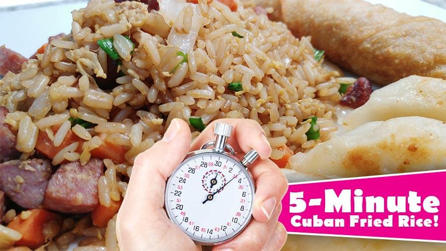 Easy Fried Rice Recipe – How to Make Arroz Frito Cubano in 5-Minutes!